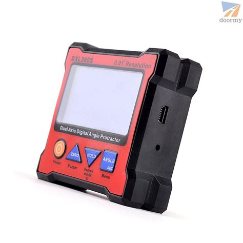 Dxl360s Dual Axis Digital Angle Protractor With 5 Side Magnetic Base High Precision Dual Axis