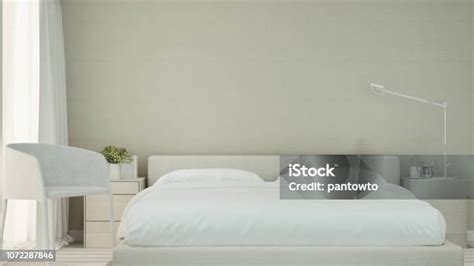 침실과 거실 호텔 또는 최소한의 디자인인테리어 심플한 디자인집에서 3d 렌더링 침실용 탁자에 대한 스톡 사진 및 기타 이미지 침실용 탁자 0명 3차원 형태 Istock