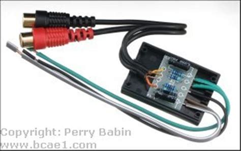 Line Output Converter Installation Diagram