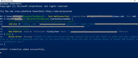 Getting An Error While Connecting Azure File Share Stack Overflow