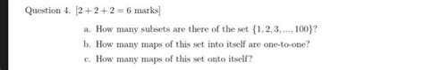 solved 2 [2 3 5 marks ] let a b and c be subsets of a set