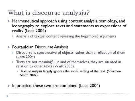 Discourse Analysis