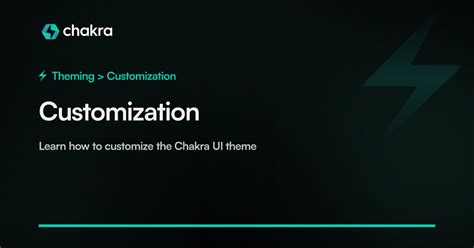 Customization Chakra Ui