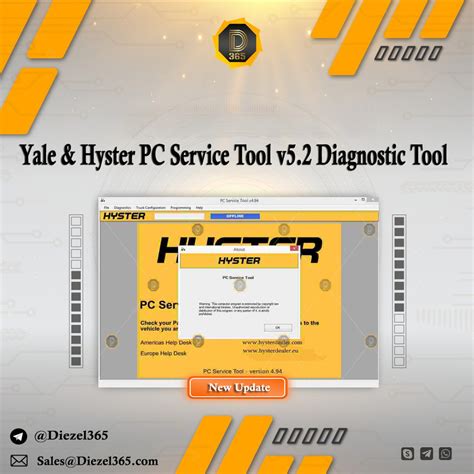 Yale And Hyster Pc Service Tool V52 Diagnostic Tool ⛽ Diezel365
