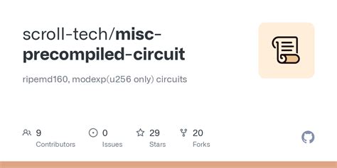 GitHub Scroll Tech Misc Precompiled Circuit Ripemd Modexp U Only Circuits