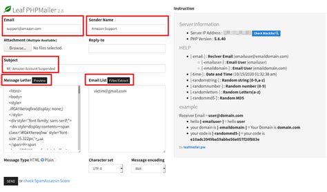 Phishing And Malspam With Leaf Phpmailer