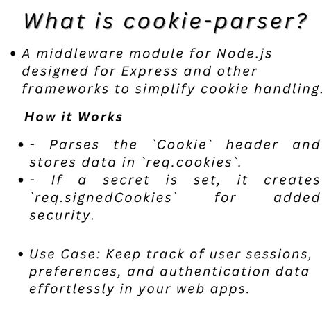 Making Sense Of Cookies With Cookie Parser In Nodejs 🍪 💡 Pro Tip