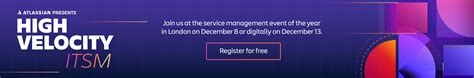 Join Us For Atlassian Presents High Velocity Itsm Atlassian Community