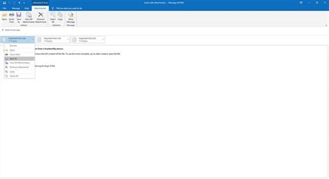 how to save multiple attachments at once with outlook