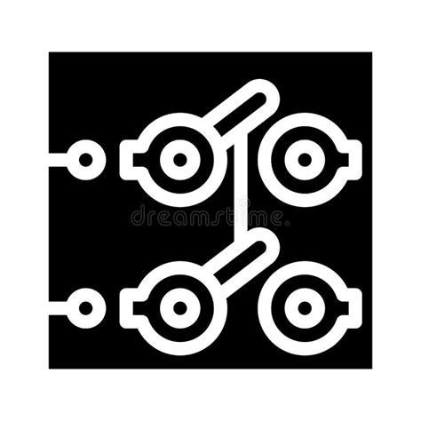 Dpdt Electronic Device Glyph Icon Vector Illustration Stock Vector Illustration Of Liquid