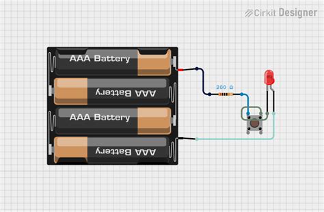 Simple Pushbutton Controlled LED Circuit How To Guide And Editable Circuit Cirkit Designer