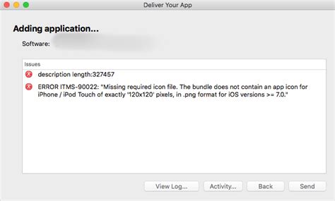 Ios Cant Upload Build To Testflight Application Loader Error
