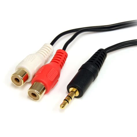 6 Ft Stereo Audio Cable 35mm To 2x Rca Audio Cables And Adapters