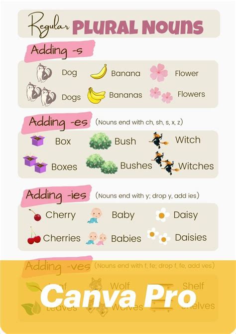 Regular And Irregular Plural Nouns Classroom Display Plural Nouns