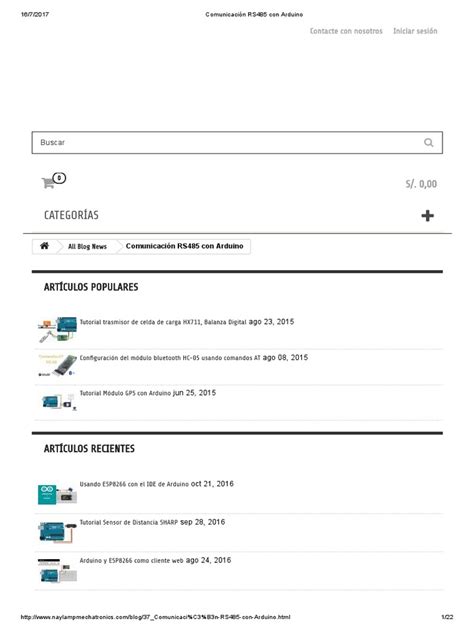 Comunicación Rs485 Con Arduino Pdf Arduino Duplex