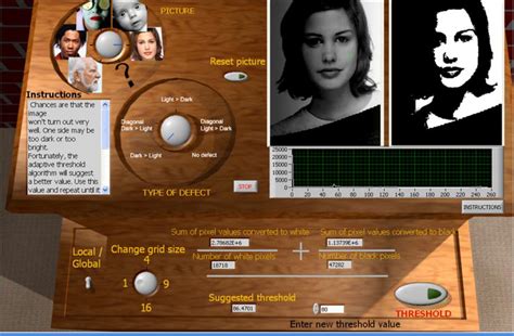 The Threshold Program Set To Global Adaptive Thresholding [color Download Scientific Diagram
