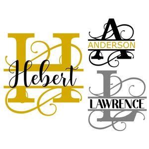 Classique Script SVG Fancy Script Monogram Font Svg Dxf Eps Png Cursive Svg Elegant Script