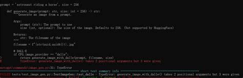 Autogpt：generateimagewithdalle Takes 2 Positional Arguments But 3 Were Given · Issue 2866