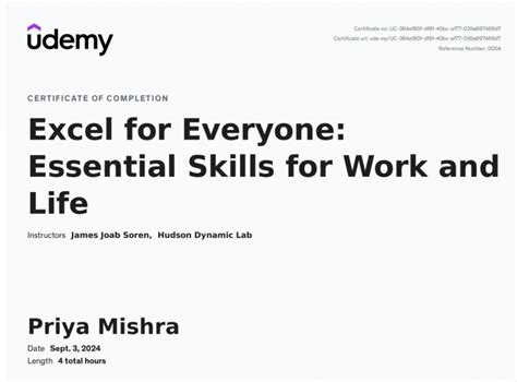 Priya Mishra On Linkedin Udemy Microsoftexcel Dataanalysis