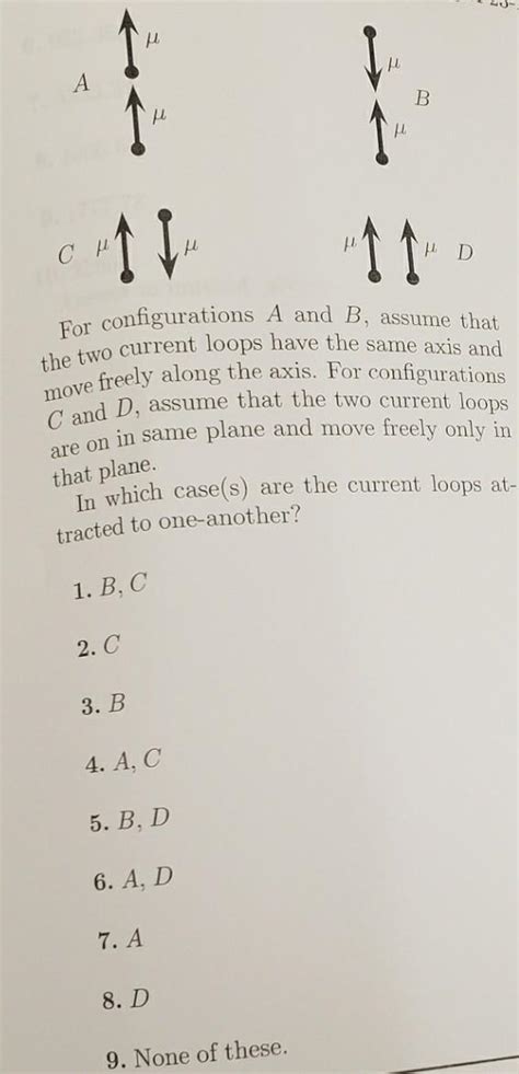 solved 00910 0 points given a loop with current i produces