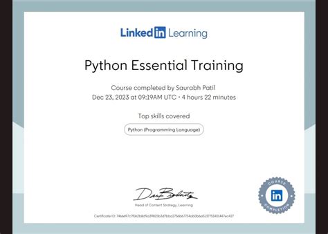 Saurabh Patil On Linkedin Python