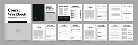 Free Workbook Template Printables