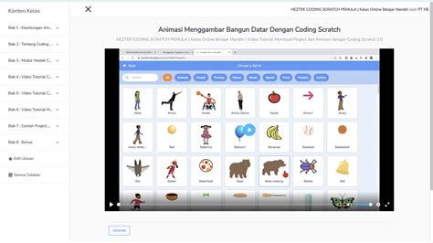 kelas online belajar mandiri coding scratch