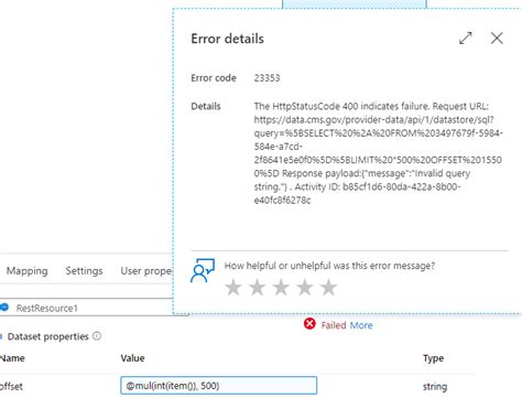 Azure Data Factory2s Pagination Rule For Rest Api Microsoft Qanda