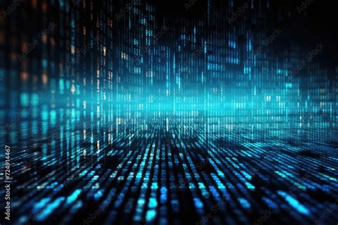 This Photo Captures A Vibrant Abstract Background With Multiple Dynamic Lines In Shades Of Blue