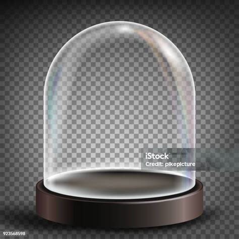 돔 벡터입니다 광고 프레 젠 테이 션 디자인 유리 요소입니다 빈 유리 크리스탈 돔입니다 서식 파일 이랑입니다 투명 한 그림을