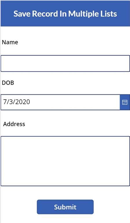How To Save Records In Multiple List Using One Form And One Submit