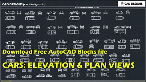 Autocad Vehicle Blocks Car Lift Service Dwg Free Cad Blocks Download