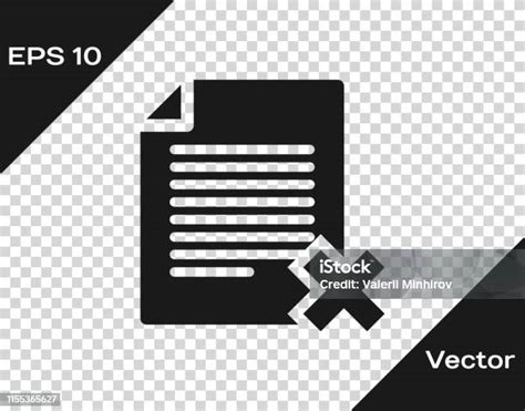 회색 투명 배경에 고립 된 파일 문서 아이콘을 삭제 합니다 거부 된 문서 아이콘입니다 종이에 십자가 벡터 일러스트 0명에 대한