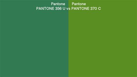 Pantone 356 U Vs Pantone 370 C Side By Side Comparison