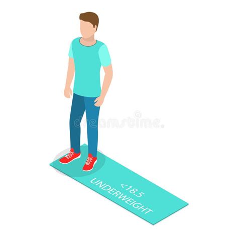 3d Isometric Flat Vector Illustration Of Body Mass Index Item 5 Stock Illustration