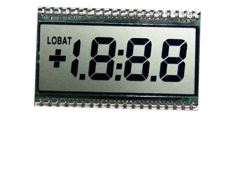 Customized Size Monochrome 7 Segment 3 1 2 Digit Display LCD For Ammeter And Voltmeter Custom
