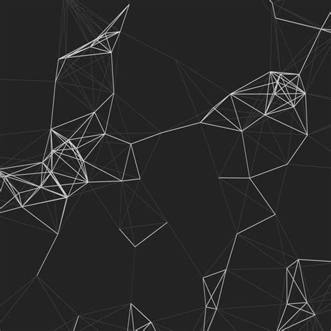 Abstract Polygon Mesh 3d Background In Technology And Futuristic Style Minimalist Grid And