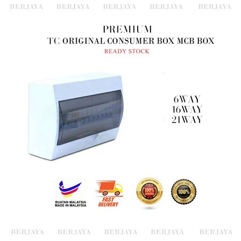 Premium Quality TC MCB Box Kotak MCB PVC Distribution Box Consumer Box Way Shopee