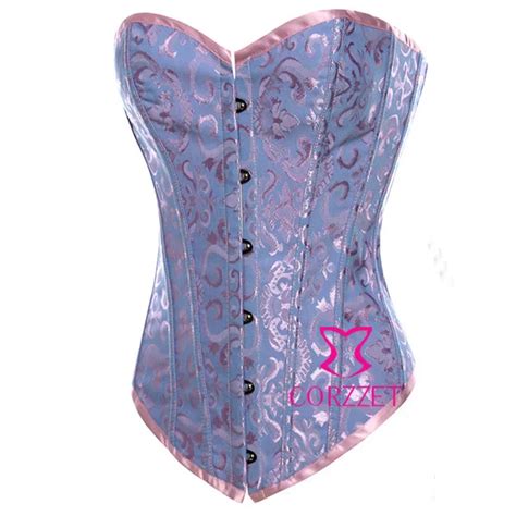 Latex Cheap Blue Dobby Jacquard Strapless Lace Up Back Female Women Corset Slimming Body Corsets