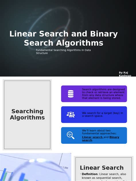 Linear And Binary Search Algorithm Presentation Pdf