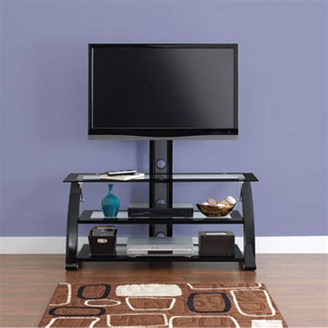 Tv Stand With Mount And Shelves Aeon Stands And Mounts Swiveling Tv