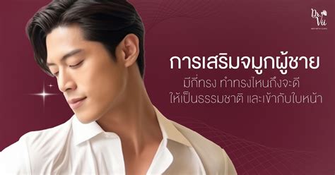 เสริมจมูกผู้ชาย ทำทรงไหนถึงจะดี ดูเป็นธรรมชาติ และเข้ากับใบหน้า