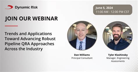 Webinar Trends And Applications Toward Advancing Robust Pipeline Qra