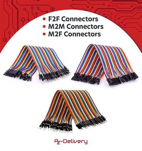 AZDelivery X Jumper Wire Kabel Draadkabel X Stuks Per Cm M M F M F F Bol