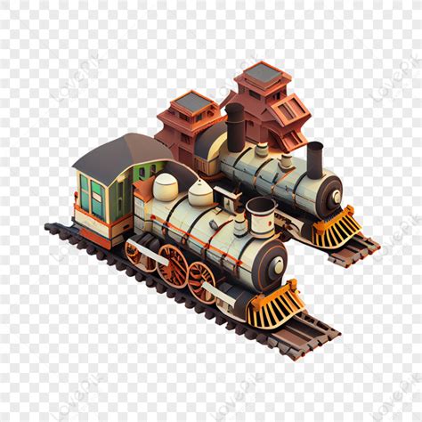 기차 레일 만화 복고풍증기증기증석탄기차 지도 Png 일러스트 무료 다운로드 Lovepik