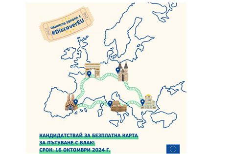 Безплатни карти за младежи за пътуване с влак в цяла Европа