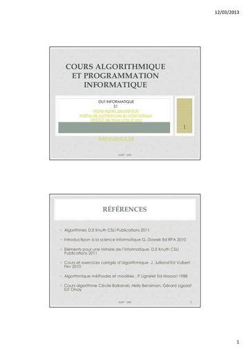 Cours Algorithme Et Programmation By Tehua