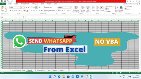 How To Send Whatsapp Message From Excel No Vba Exceltowhatsapp Excelwhatsapp Youtube