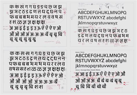Type Design Devanagari Script Behance