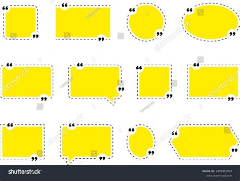 Quote Box Frame Speech Bubbles Quotation Stock Vector Royalty Free 2390952983 Shutterstock